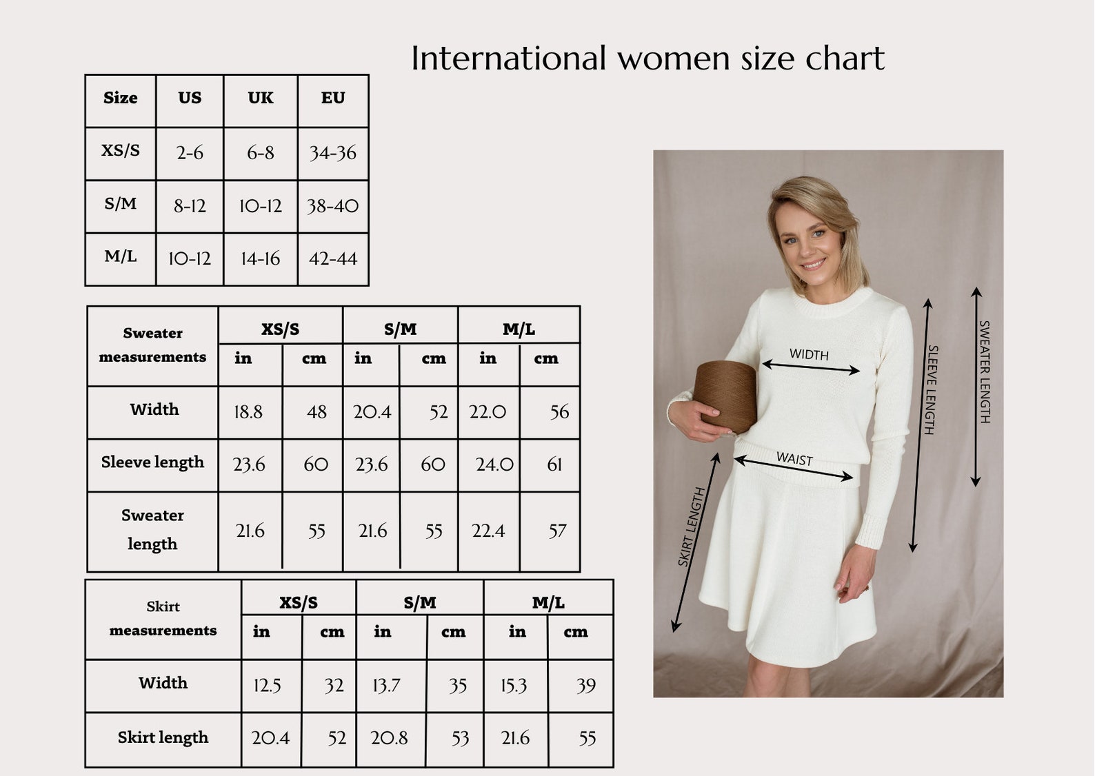 Merino Wool Set Knitted Merino Wool Sweater Knitted Merino - Etsy