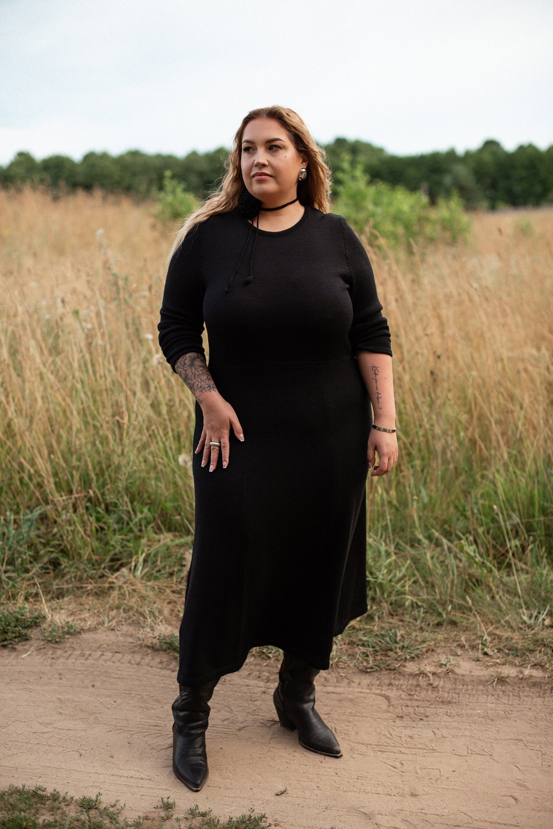 Plus Size Merino Wool Knit Dress: A-line Sweater Tunic - Etsy