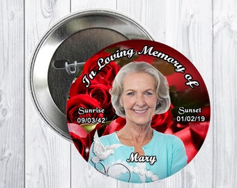 In Loving Memory Buttons - Etsy UK