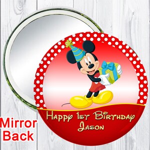 Mickey Mouse Birthday Button, Disney Pin - Etsy
