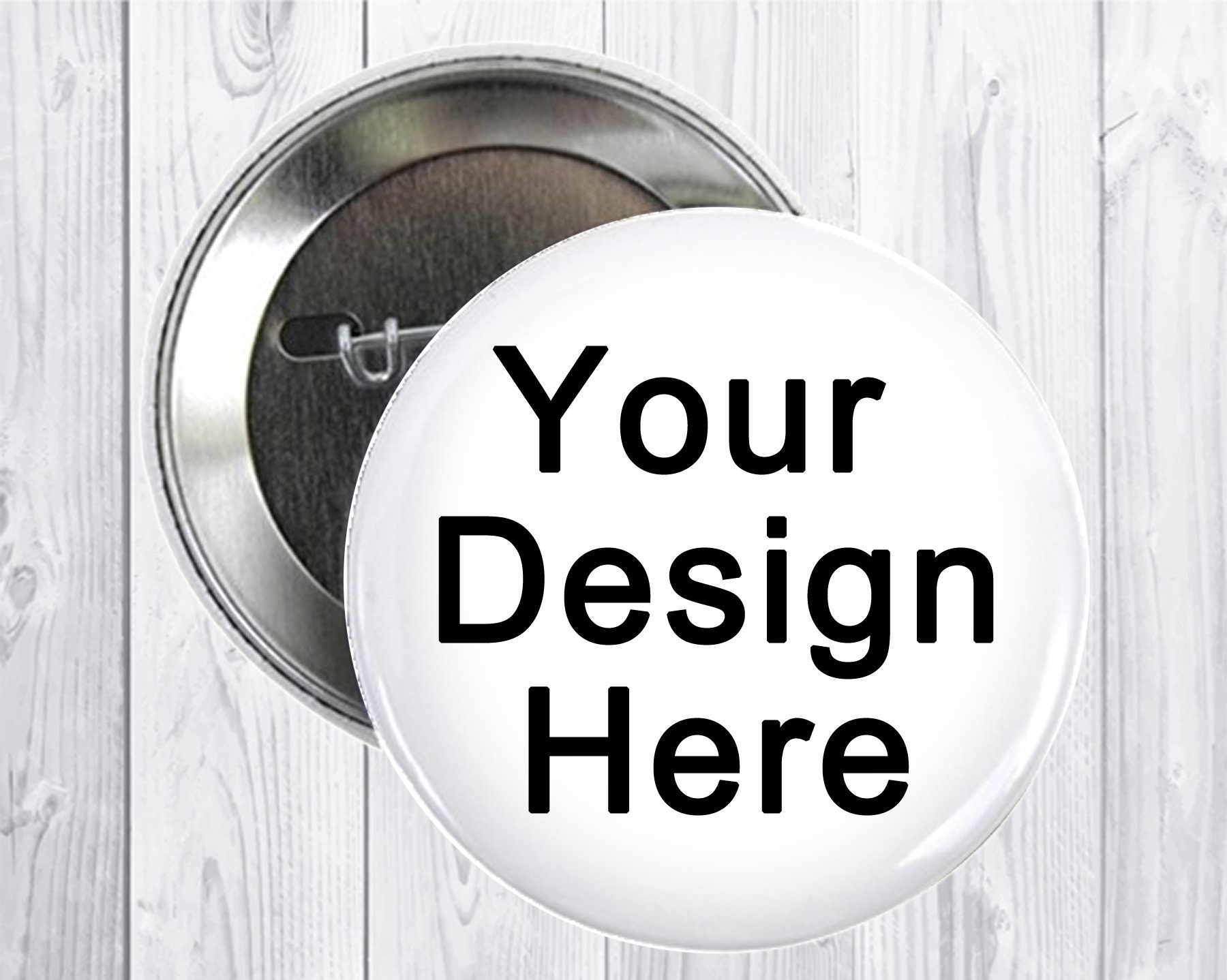 Custom Button, Pin Back Button, Custom Party Favor, Pin Badge, Bulk ...
