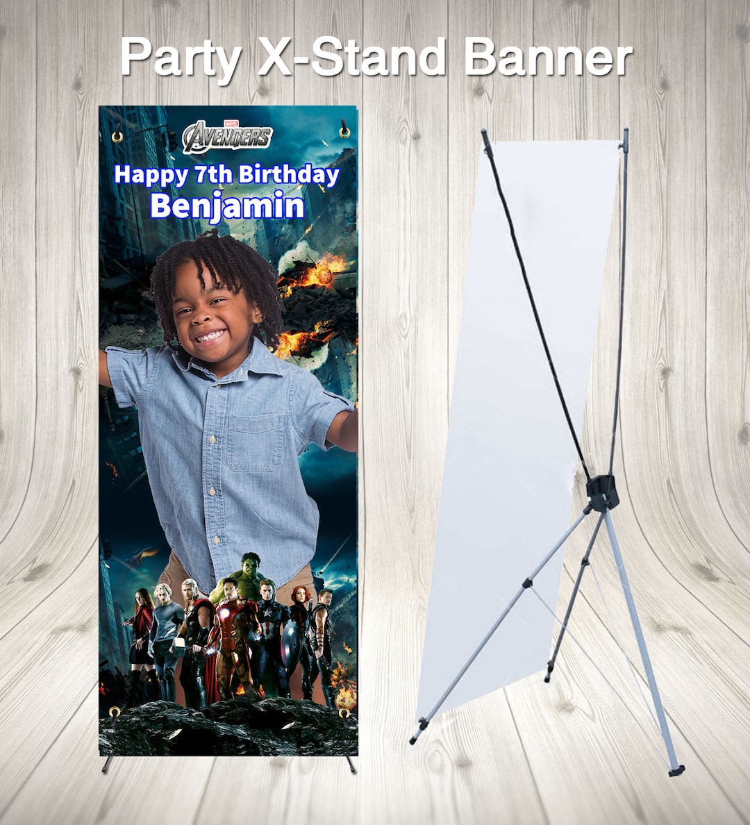 Custom Avengers Birthday Vinyl Banner, Avengers Party Banner, Avengers ...
