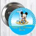 Mickey Mouse Birthday Button, Baby Micky Mouse, Mickey Birthday Buttons ...