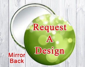 Mirror Back Button - Etsy