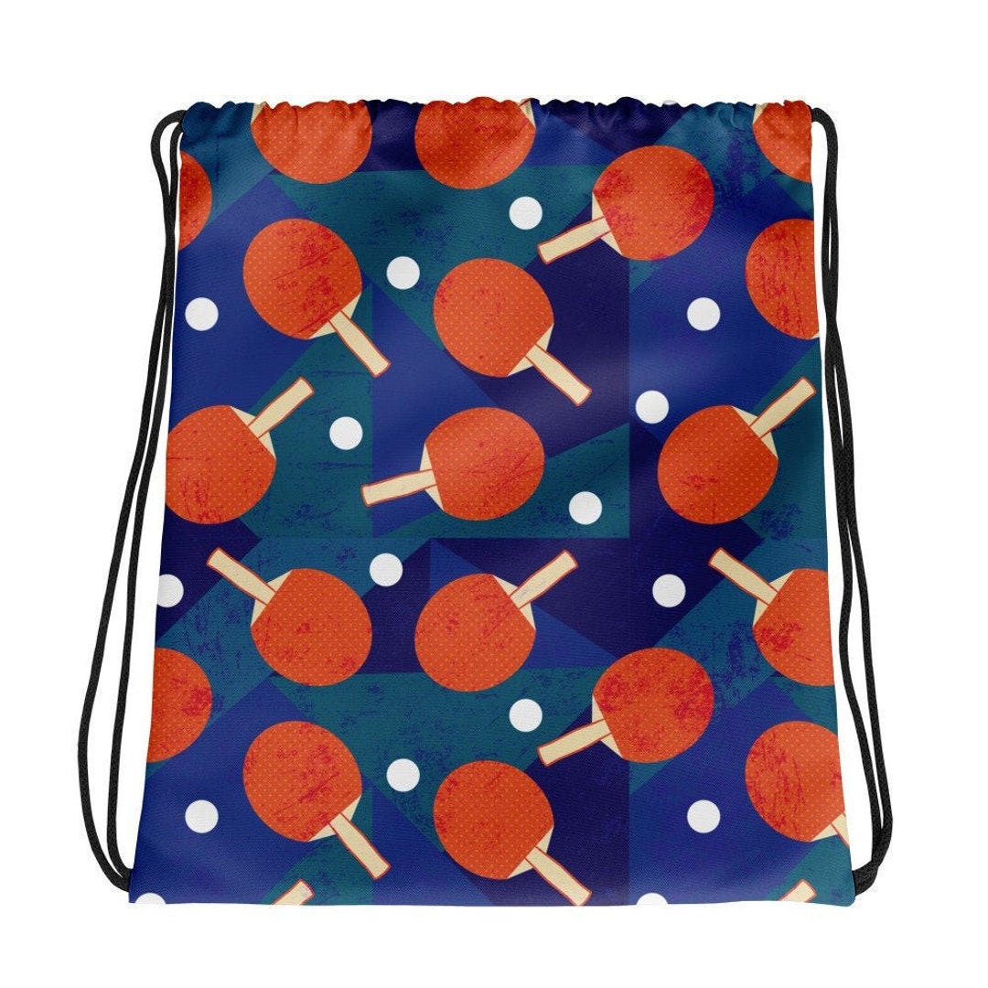 Ping Pong Drawstring Bag, Drawstring Sports Bag, Bag for Ping Pong ...