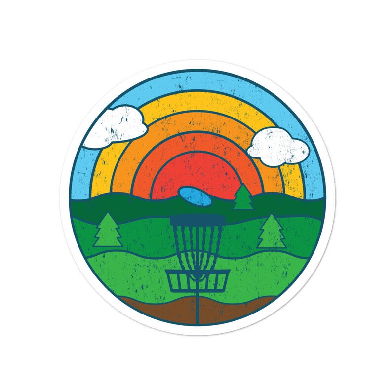 Disc Golf Bubble-free Stickers, Vinyl Durable Sticker for Disc Golf ...
