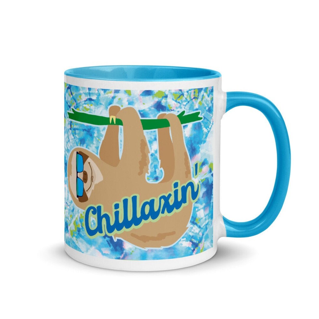 SLOTH Mug With Color Inside - Etsy