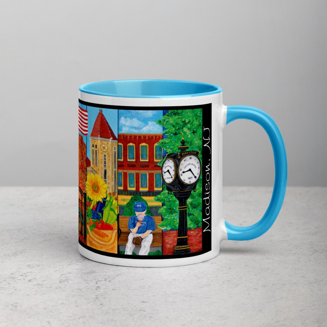Madison Mug With Color Inside - Etsy
