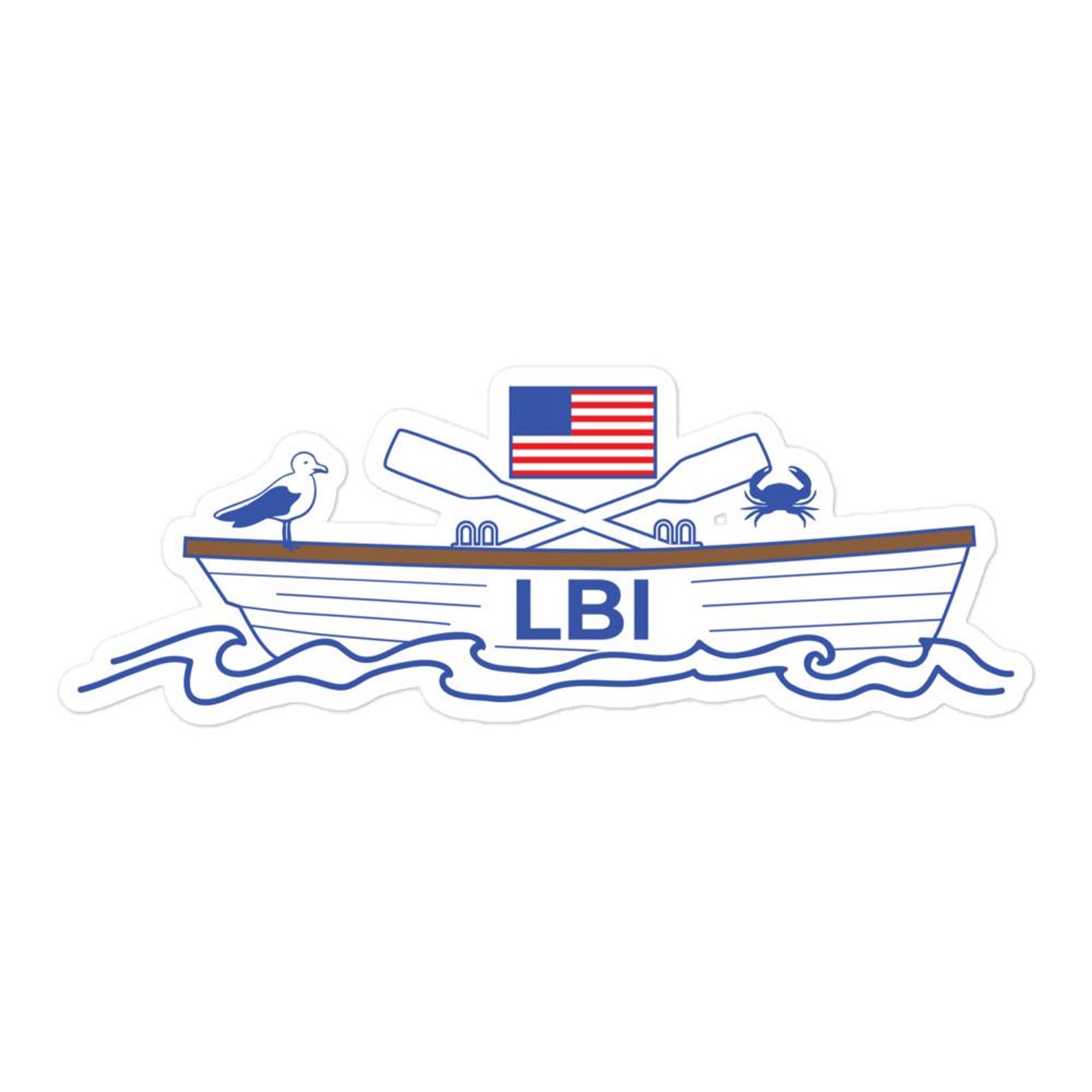 LBI Vinyl Decal, Long Beach Island, NJ Bubble-free Stickers - Etsy