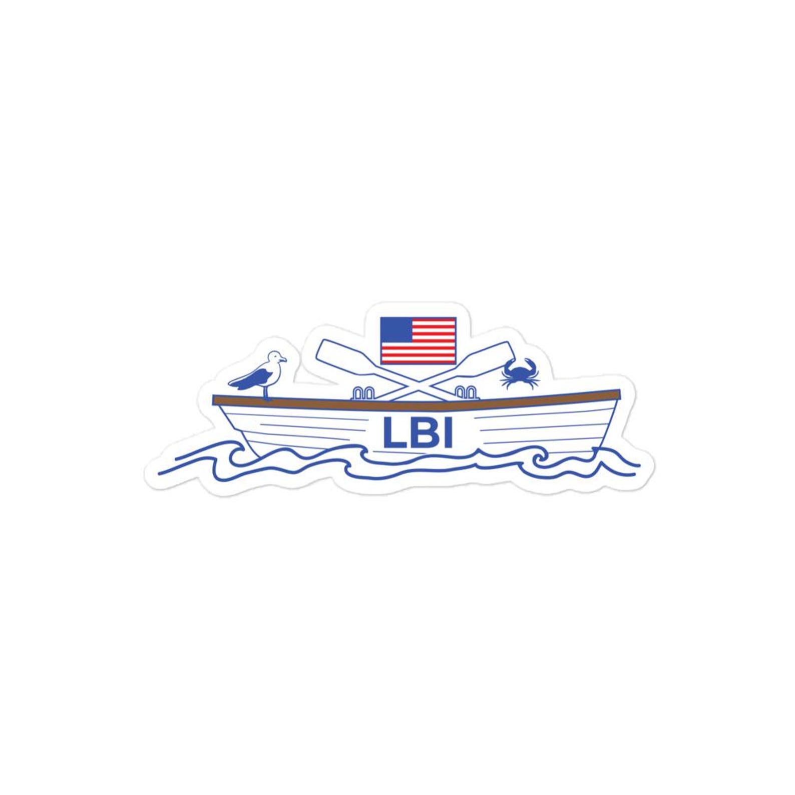 LBI Vinyl Decal, Long Beach Island, NJ Bubble-free Stickers - Etsy