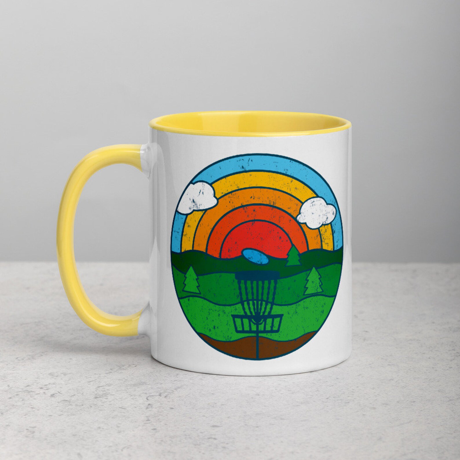 DISC GOLF Mug With Color Inside - Etsy