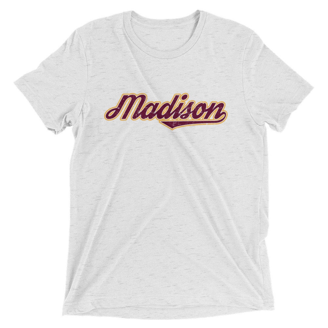 MADISON Vintage Style Short sleeve Triblend t-shirt | Etsy