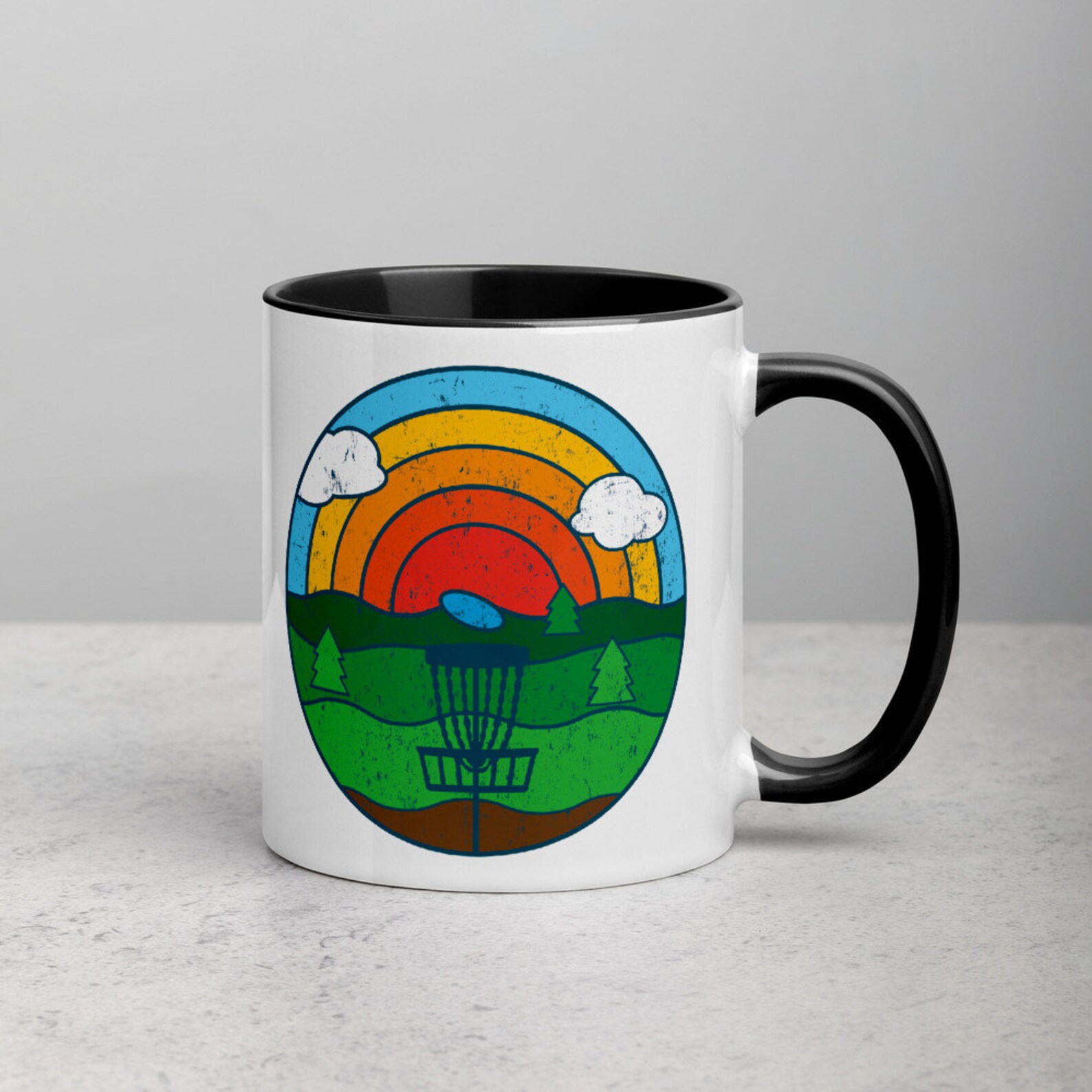 DISC GOLF Mug With Color Inside - Etsy