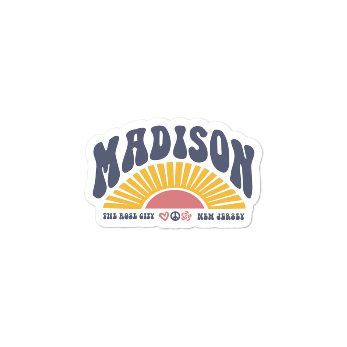 Madison NJ Vinyl Stickers Madison Laptop Sticker Madison NJ - Etsy