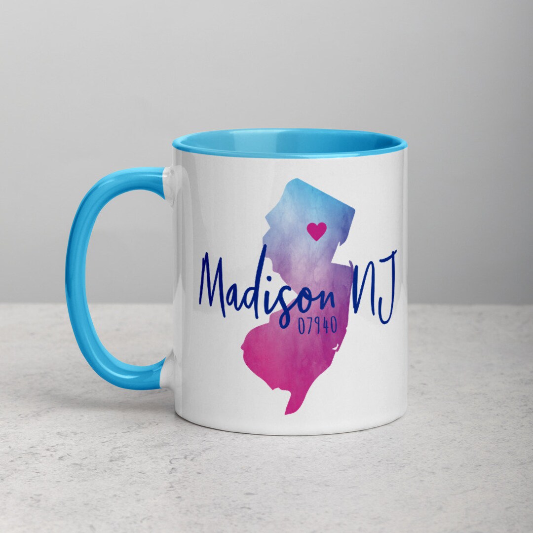 MADISON Mug With Color Inside - Etsy