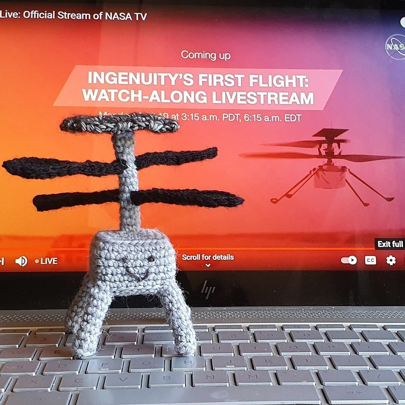 Crochet Ingenuity Helicopter Mars Rover Pattern - Etsy