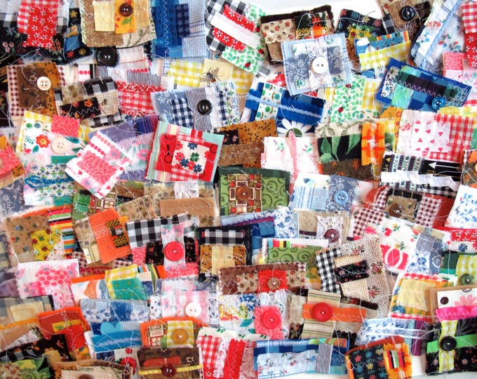 Fabric Clusters Random Lot for Junk Journals Art Journals Collage ...