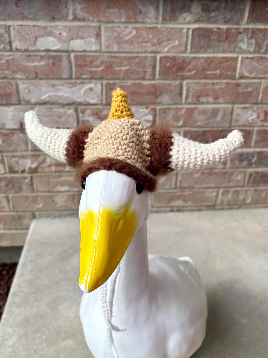 Crochet Viking Goose Hat: Handmade Costume Accessory - Etsy