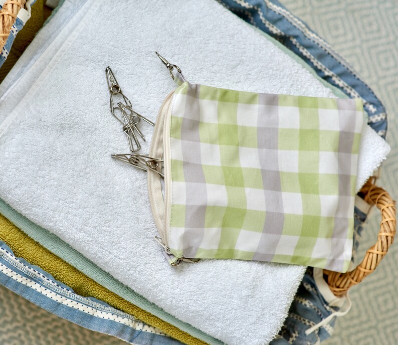 Waterproof Laminated Cotton Clothespin Bag - Etsy