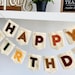 Boho Felt Happy Birthday Banner, Birthday Felt Banner, Boho Happy ...