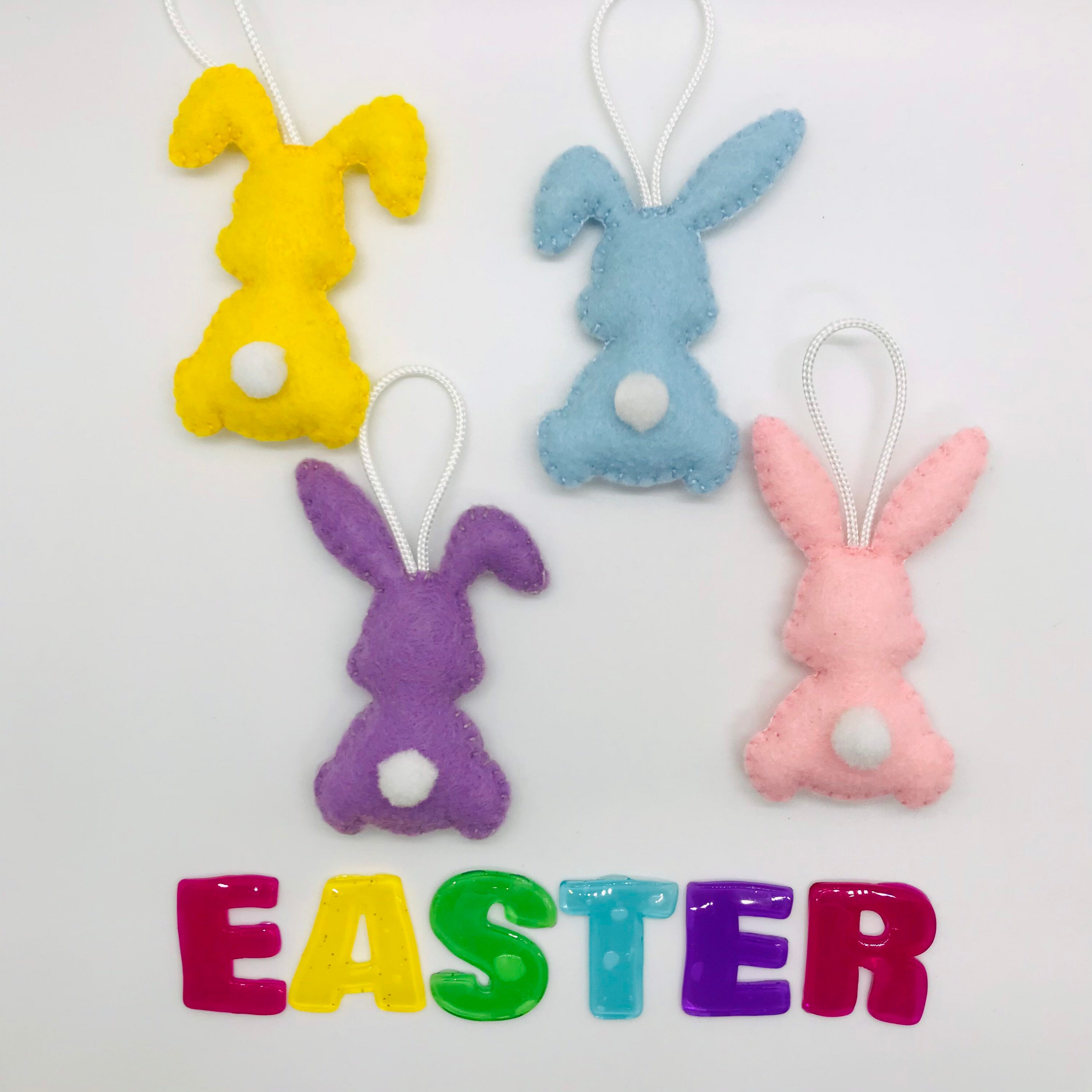 Felt Easter Bunny Ornaments Felt Bunny Felt Easter Decor | Etsy