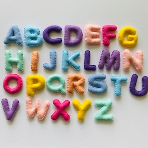 Felt Letters, Felt Alphabet, Preschool Alphabet, Learning Alphabet ...