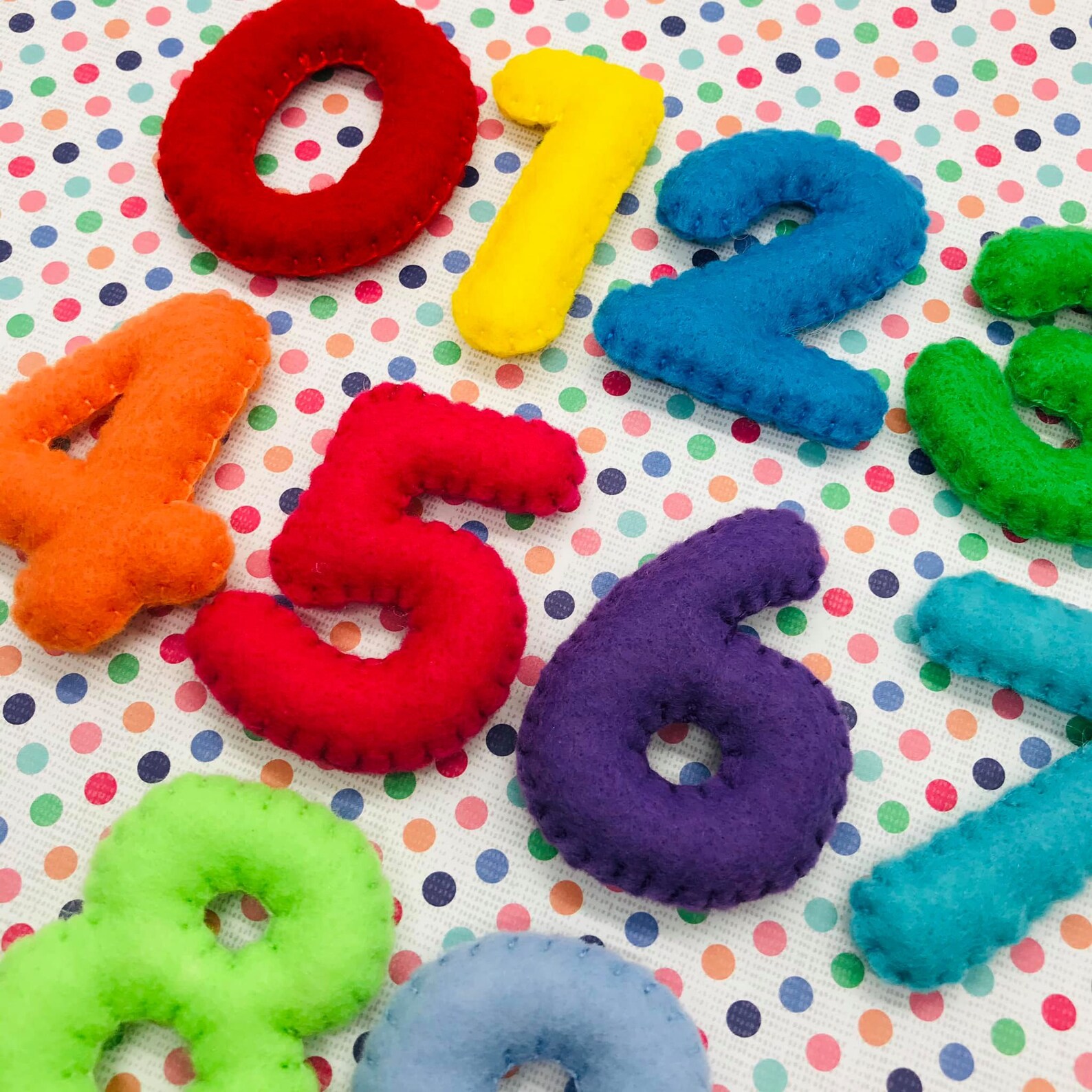 Felt Numbers learning toys colorful numbers for kids | Etsy