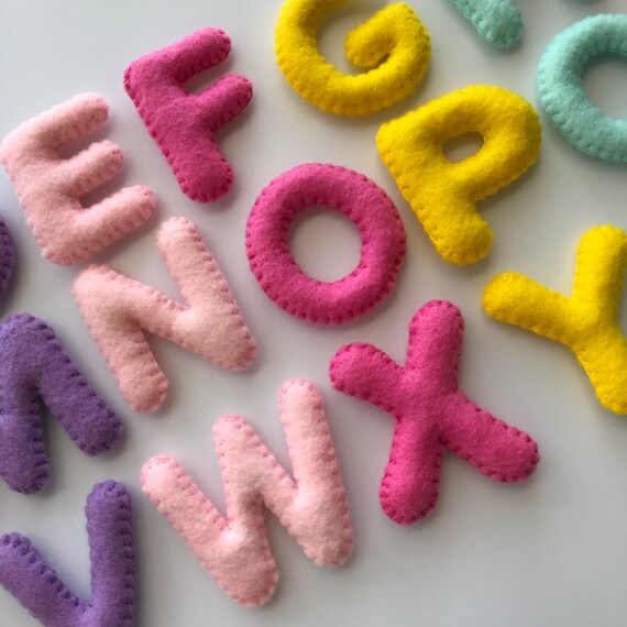 Felt Letters Felt Alphabet Preschool Alphabet Learning - Etsy
