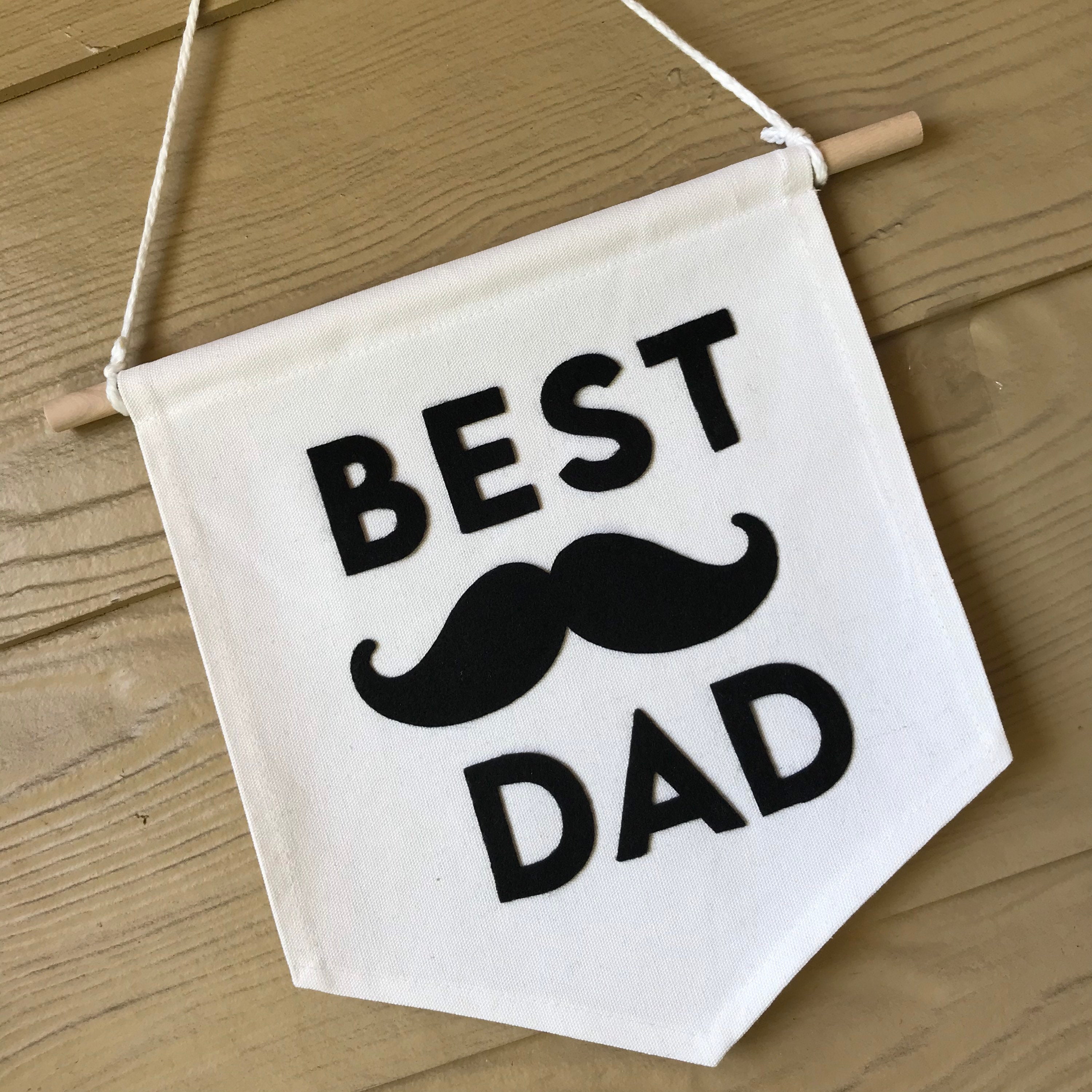 Best Dad Felt Banner Fathers Day Decor Fathers Day Felt - Etsy