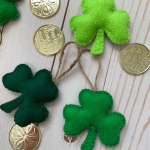Felt Shamrock Ornament, St Patricks Day Ornaments, St Patricks Day ...