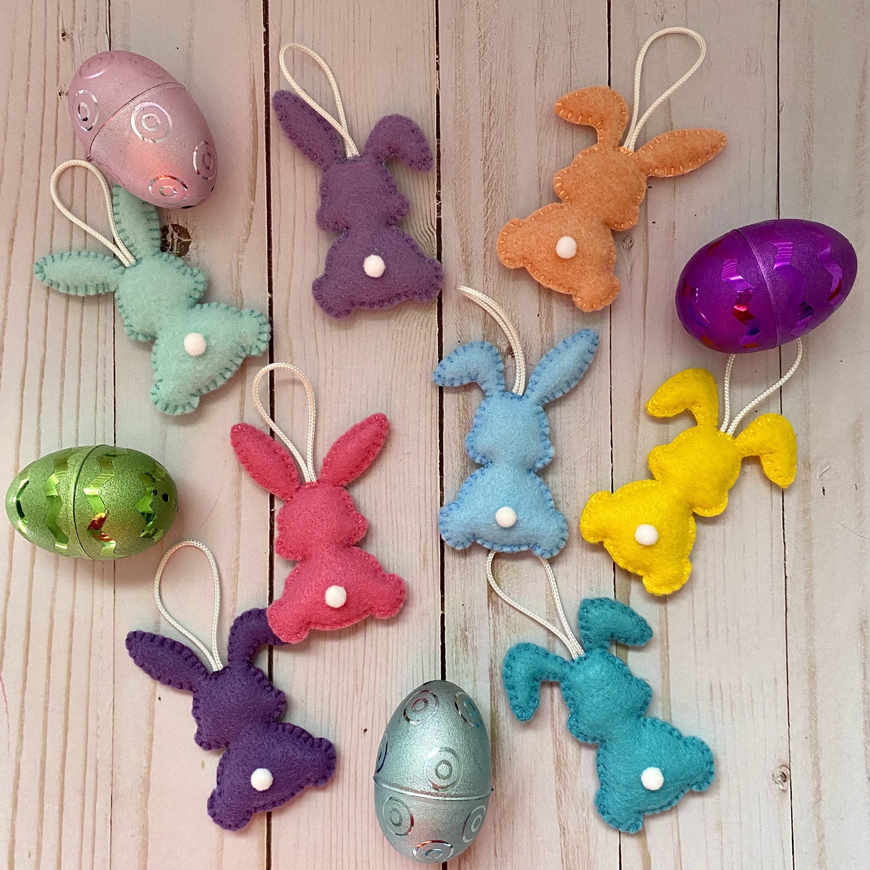 Felt Easter Bunny Ornaments Felt Bunny Felt Easter Decor | Etsy