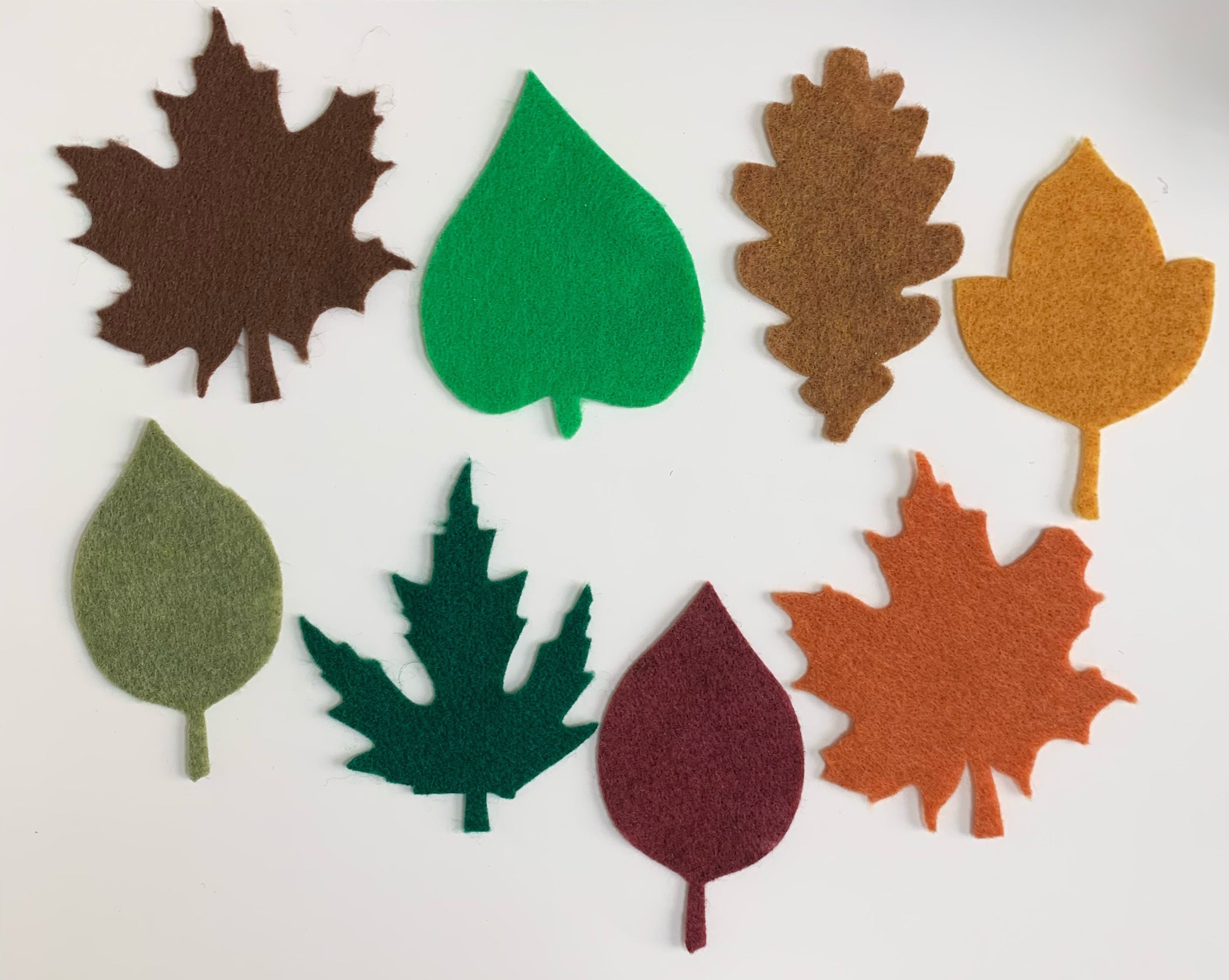 Felt Leaves Fall Felt Die Cuts Felt Fall Leaves Assortment | Etsy