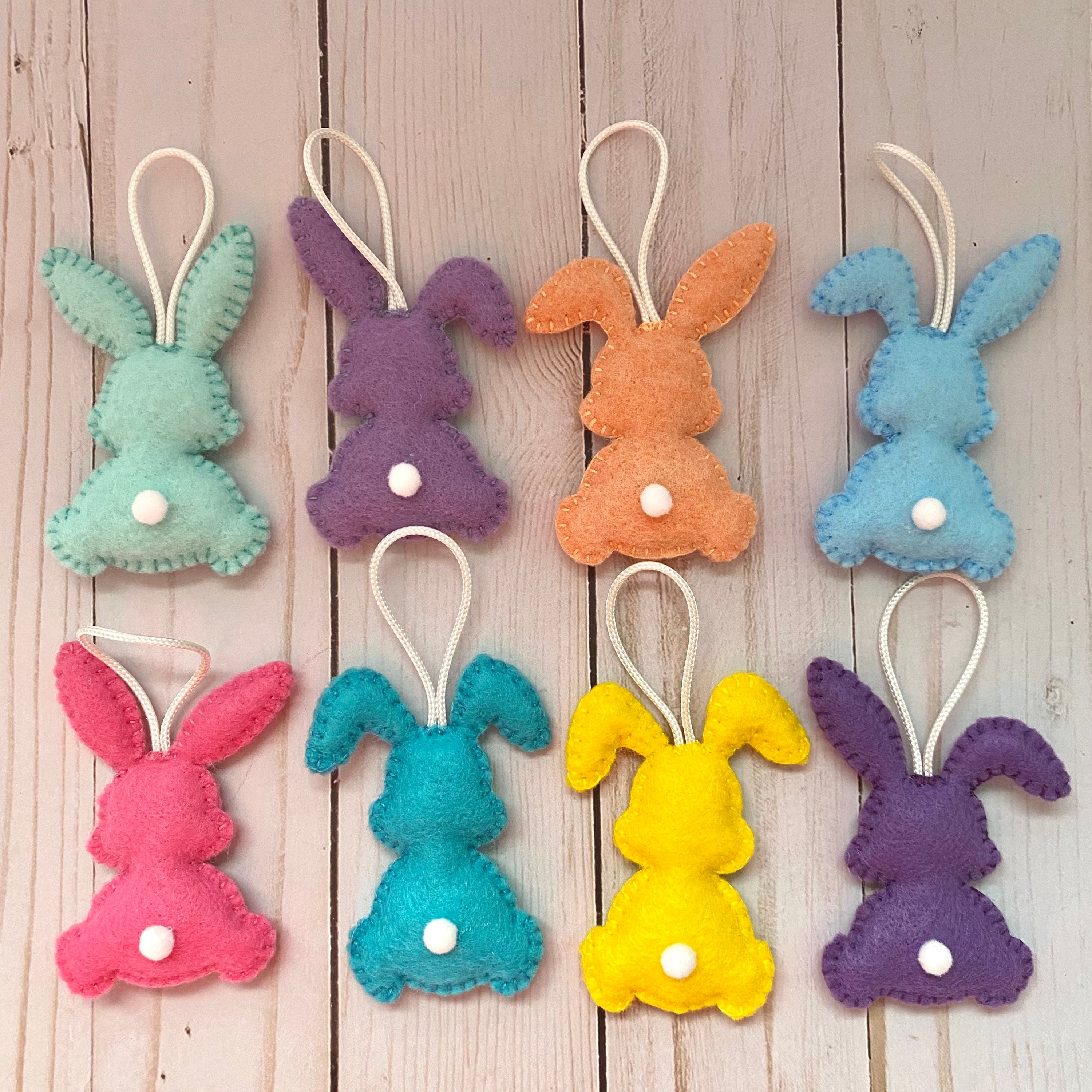 Felt Easter Bunny Ornaments Felt Bunny Felt Easter Decor | Etsy