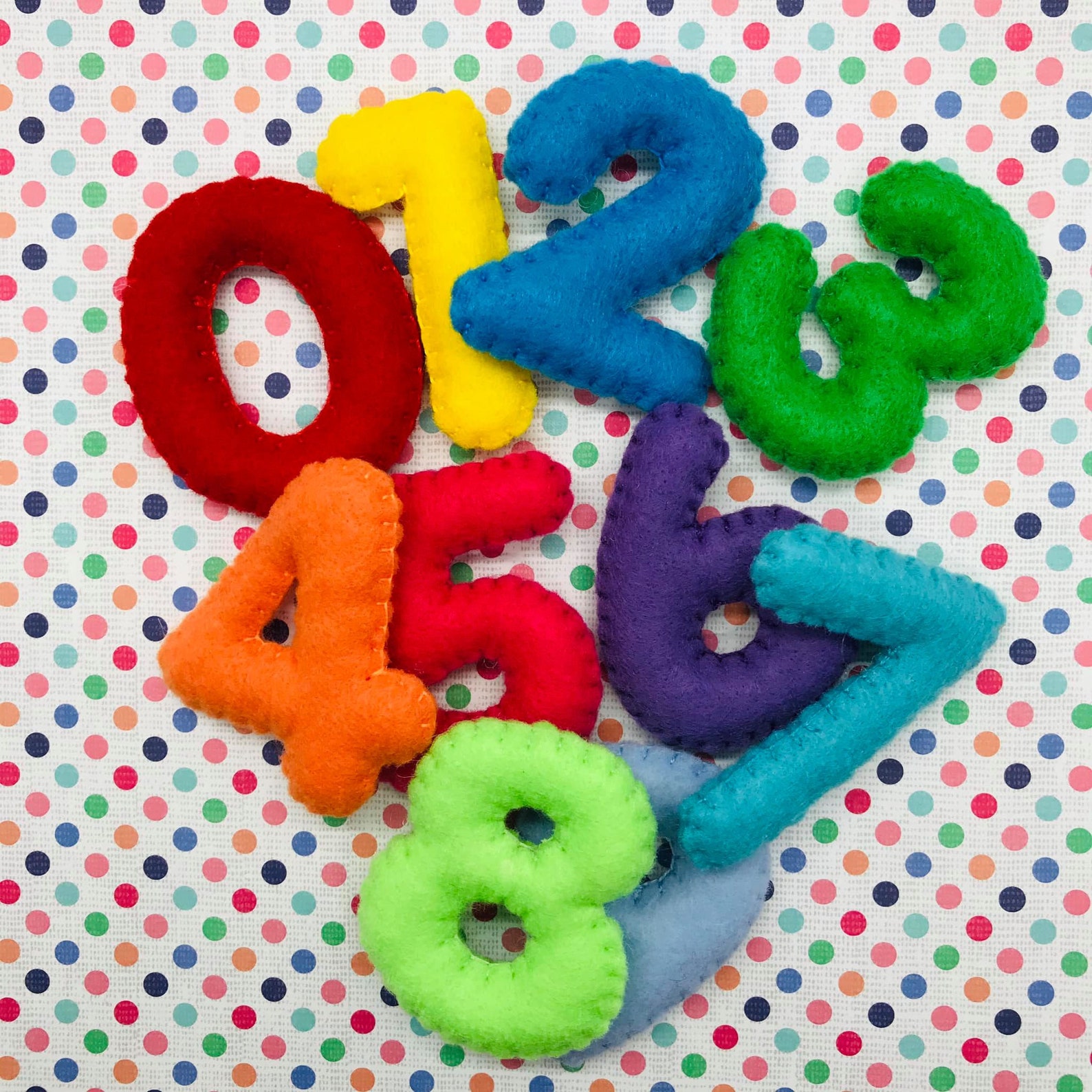 Felt Numbers learning toys colorful numbers for kids | Etsy