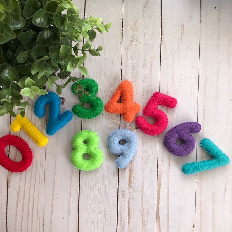 Felt Numbers Learning Toys Colorful Numbers for Kids - Etsy
