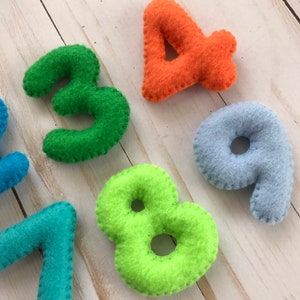 Felt Numbers, Learning Toys, Colorful Numbers for Kids, Educational Toy ...