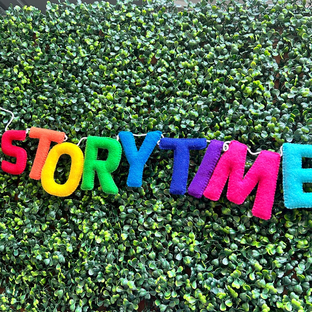 Storytime Felt Banner, Playroom Reading Wall Decor, Classroom Felt ...