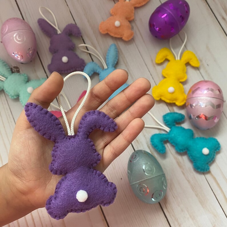 Felt Easter Bunny Ornaments Felt Bunny Felt Easter Decor | Etsy