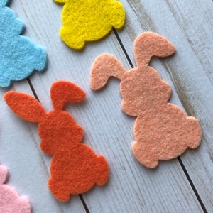 Felt Bunny Die Cuts, Felt Easter Bunny, Felt Easter Decor, Easter Bunny ...