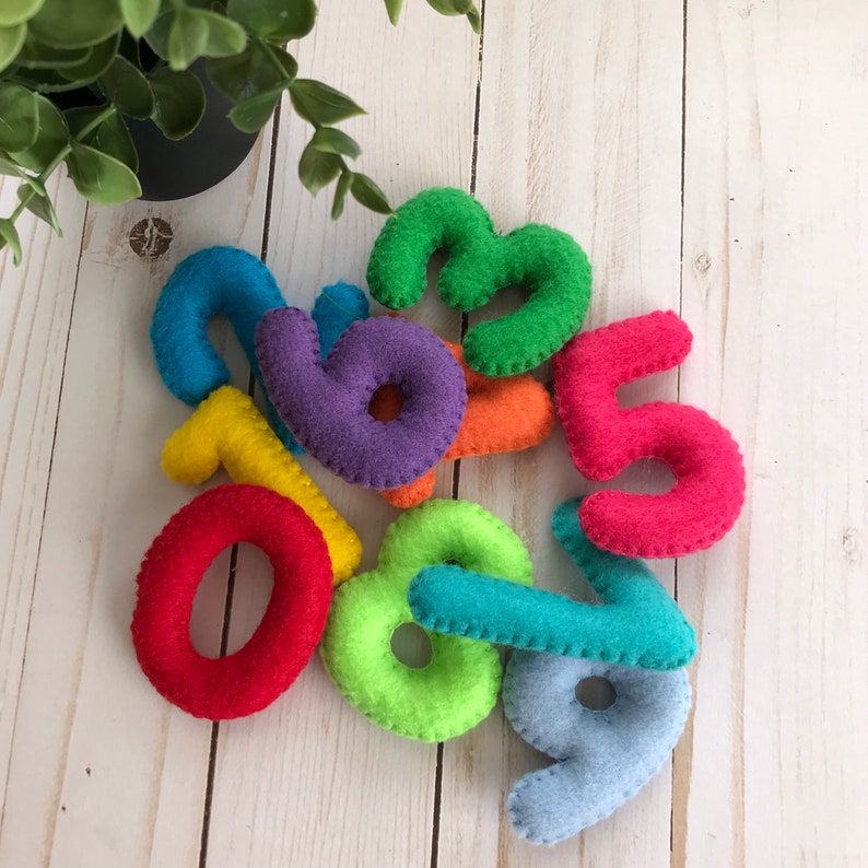 Felt Numbers Learning Toys Colorful Numbers for Kids - Etsy