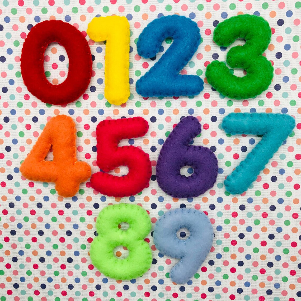 Felt Numbers learning toys colorful numbers for kids | Etsy