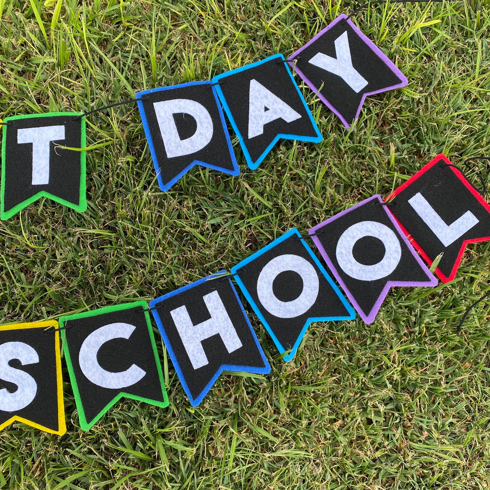 Last Day of School Felt Banner, Last Day of School Photo Props ...