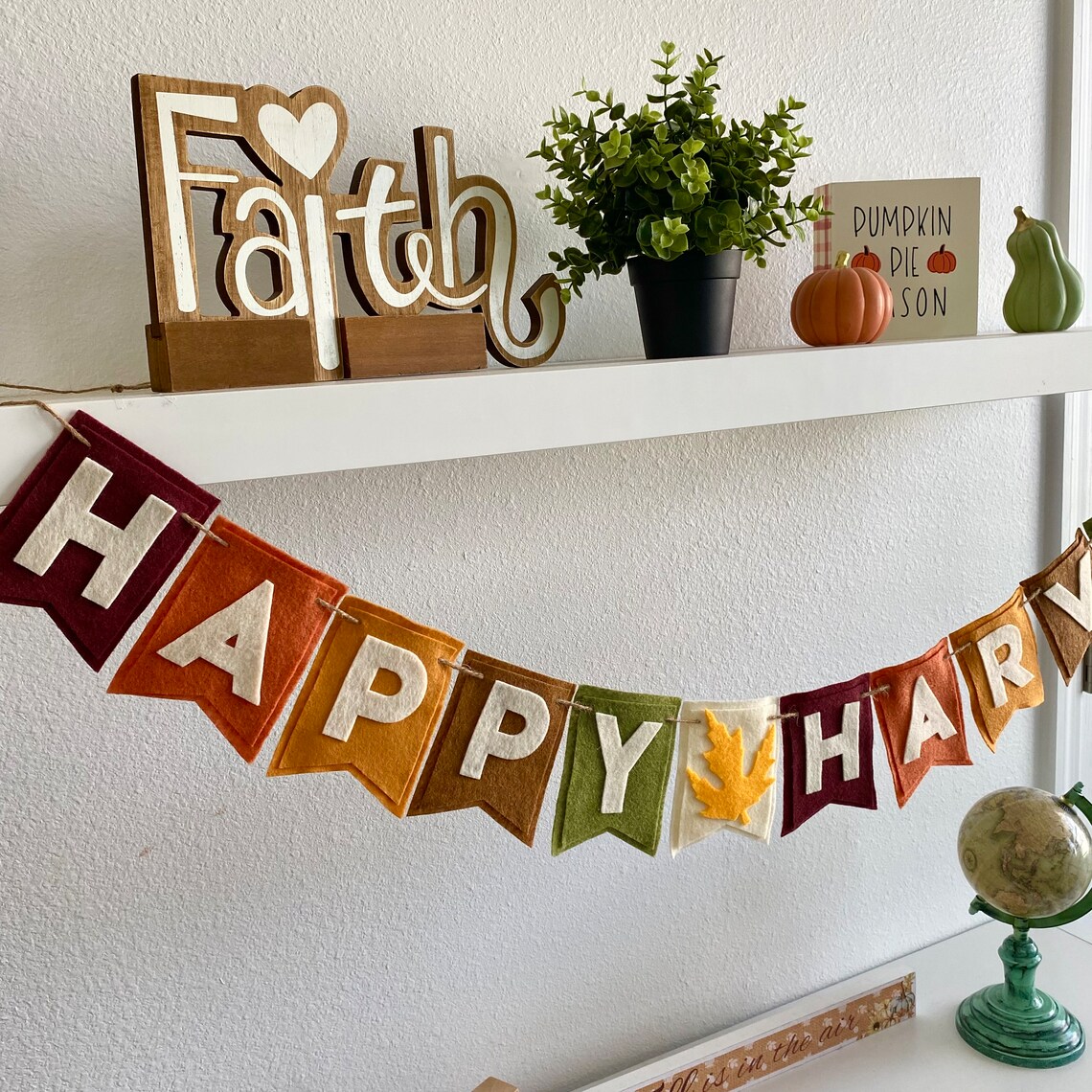 Happy Fall Felt Banner, Fall Felt Banner, Happy Fall Garland, Fall ...