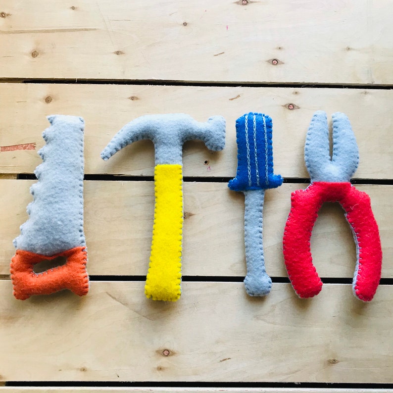 Felt Tools Set Learning Felt toys pretend play tools set | Etsy