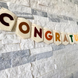 Congratulations Felt Banner, Congratulations Garland, Home Decor, Boho ...