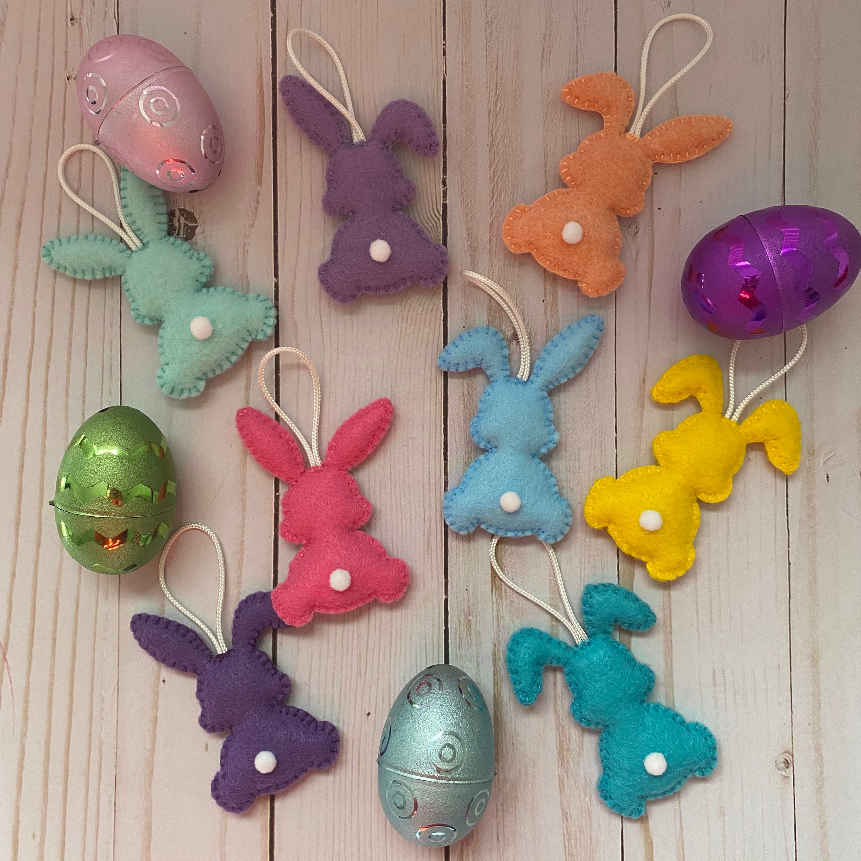 Felt Easter Bunny Ornaments Felt Bunny Felt Easter Decor | Etsy