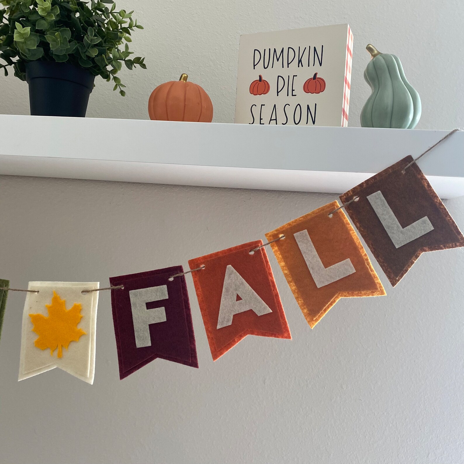 Happy Fall Felt Banner Fall Felt Banner Happy Fall Garland - Etsy