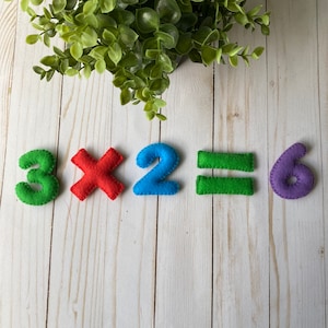 Felt Math Symbols Learning Math Learning Toys Addition - Etsy