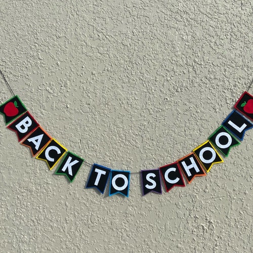 Back to School Banner // Classroom Decor // First Day of - Etsy