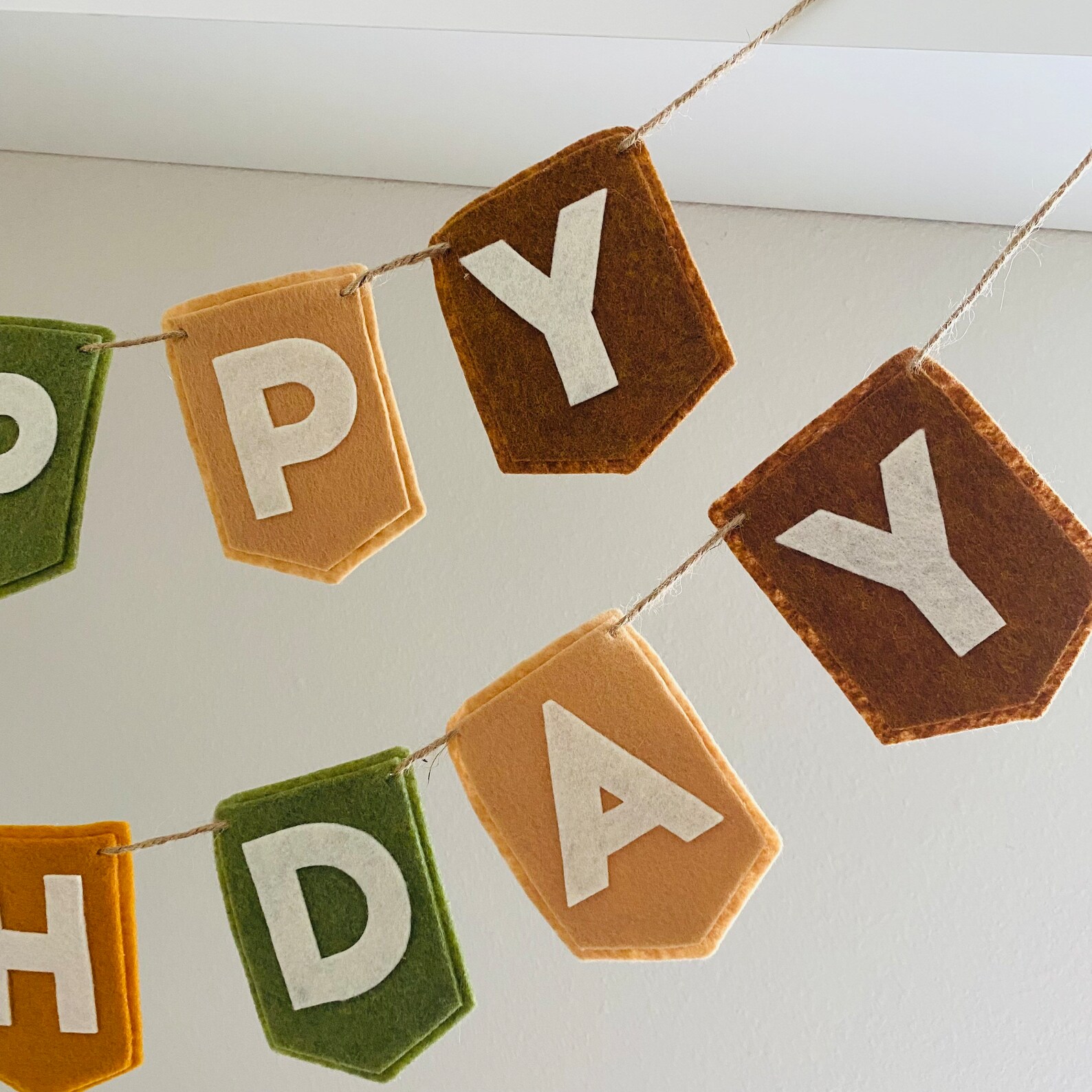 Boho Felt Happy Birthday Banner Birthday Felt Banner Boho - Etsy
